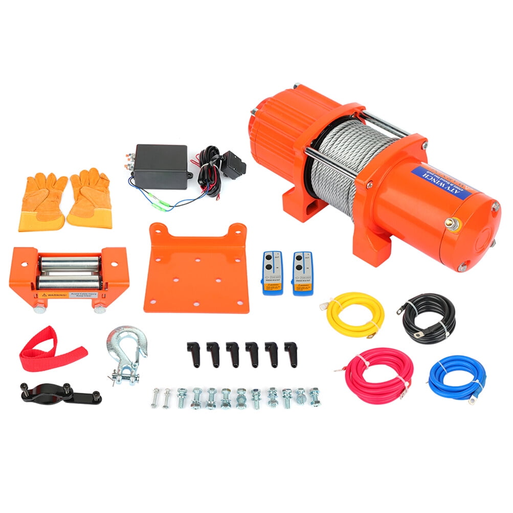 cciyu Electric Winch, 12V 4500 lbs Winches for Towing ATV/UTV/Boat Off ...