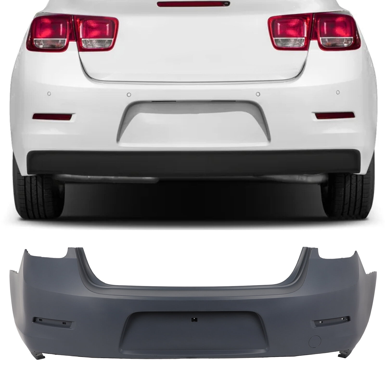 cciyu Front Bumper Cover Fascia fit for 2013-2015 for Chevy Malibu ...