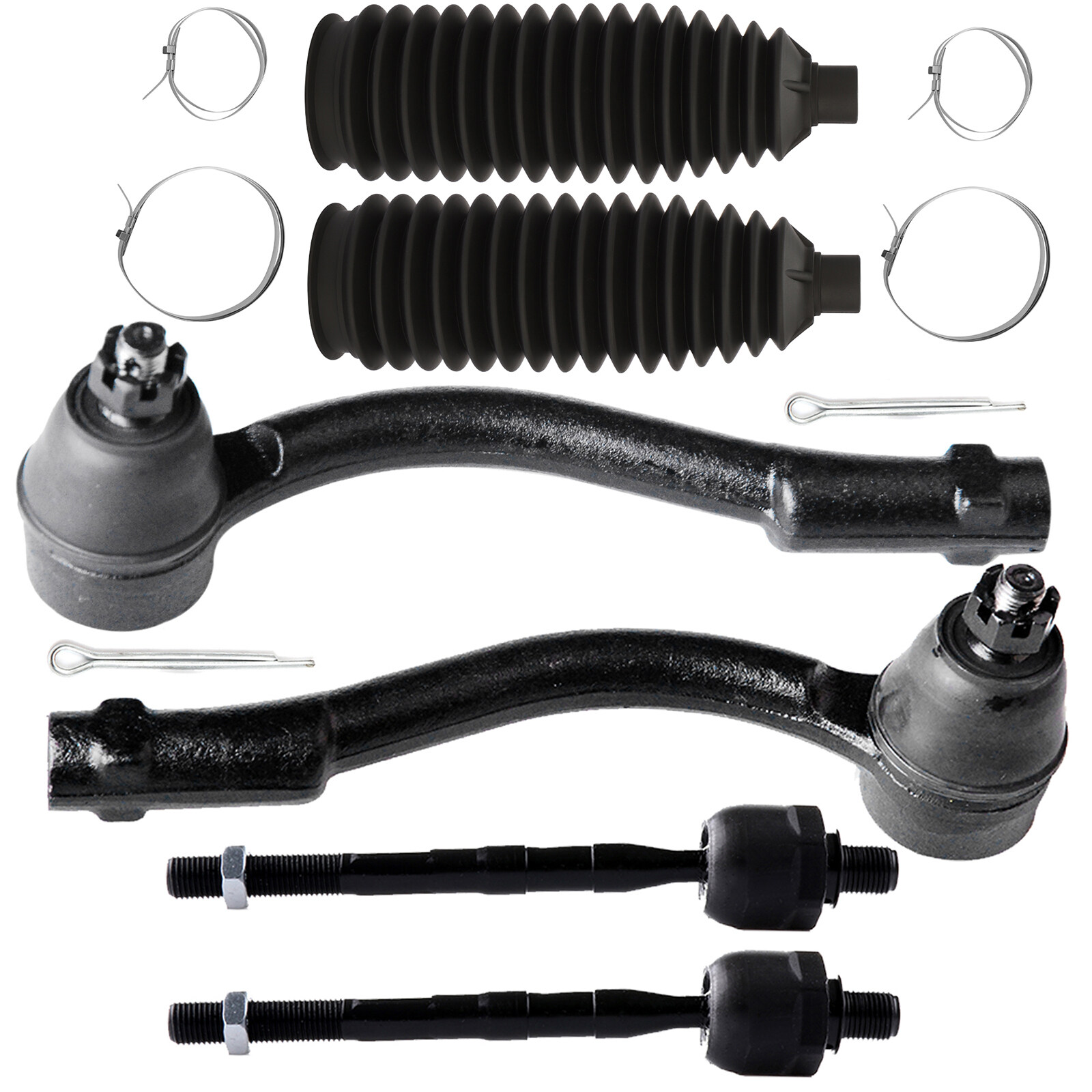 cciyu Front Inner Tie Rod Ends Front Left Outer Tie Rod Ends Front ...