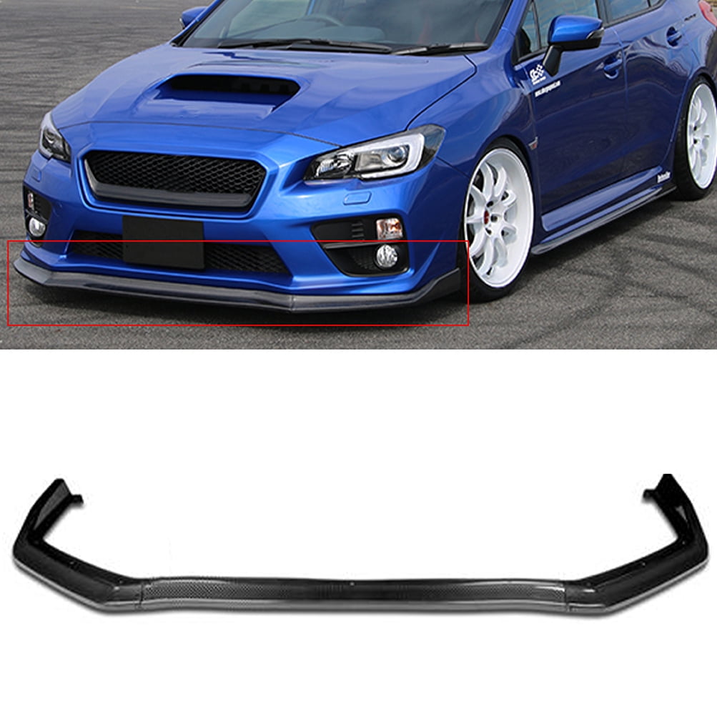 cciyu Front Lip Body Kit Fits for 2015-2020 for Subaru WRX STI Front Lip Spoiler,Glossy Carbon ...