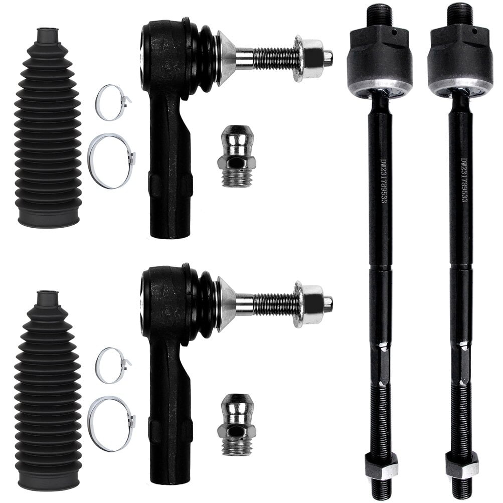 cciyu Front Outer Inner Tie Rod End Steering Rack Boot Compatible Fit ...