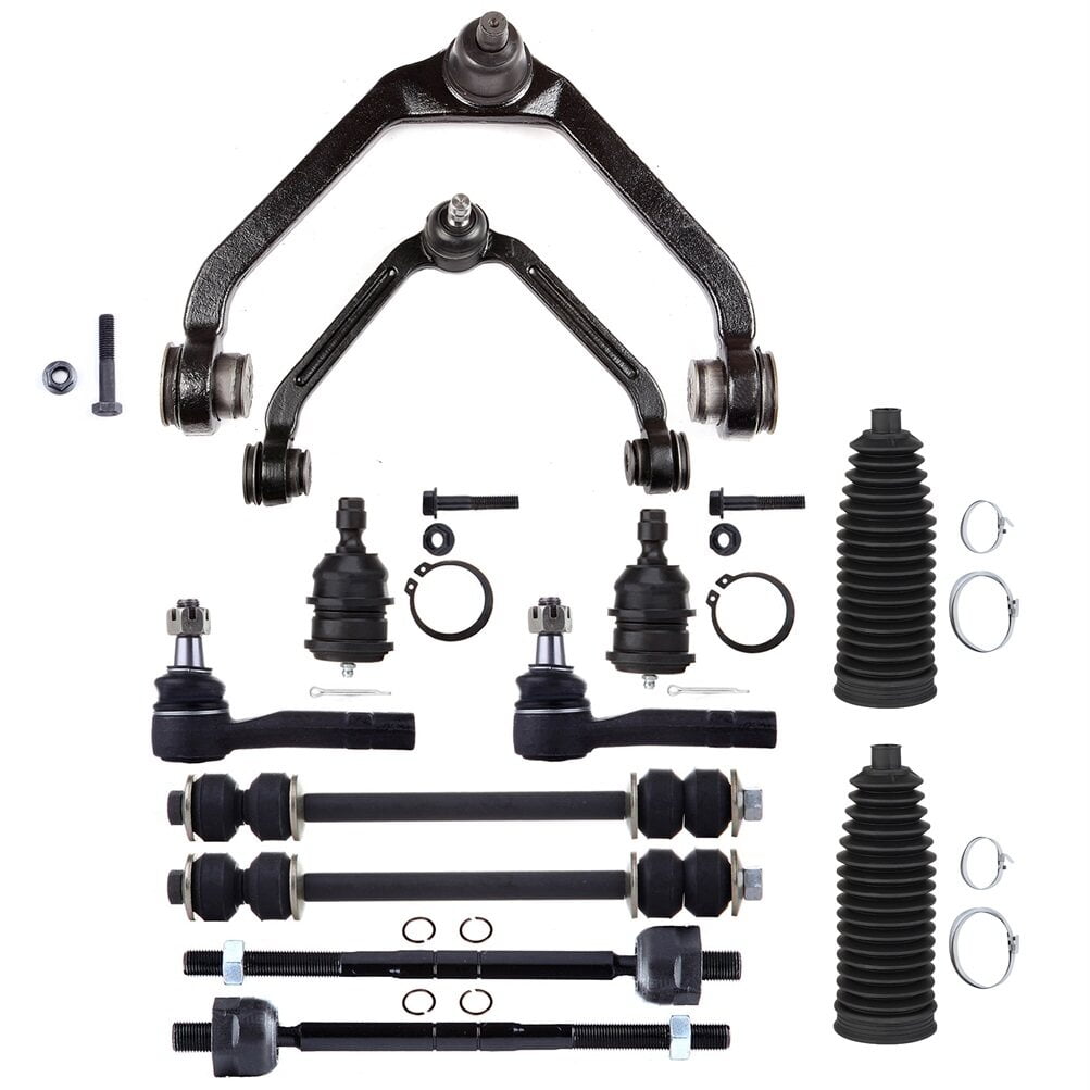 cciyu Front Upper Control Arm Ball Joint Inner Outer Tie Rod End Sway ...