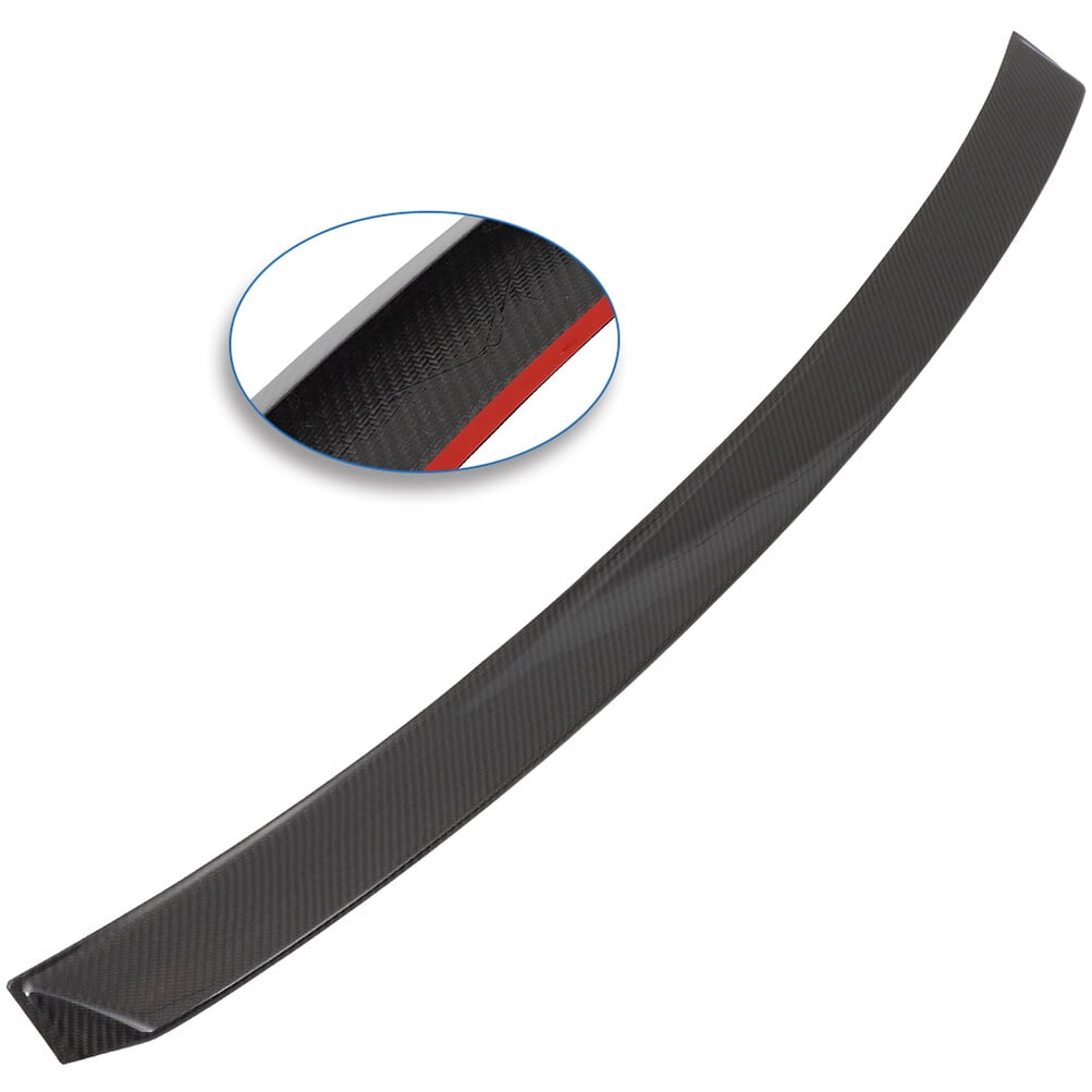 cciyu Glossy Black Carbon Fiber Spoiler Wing Rear Window Top Roof ...