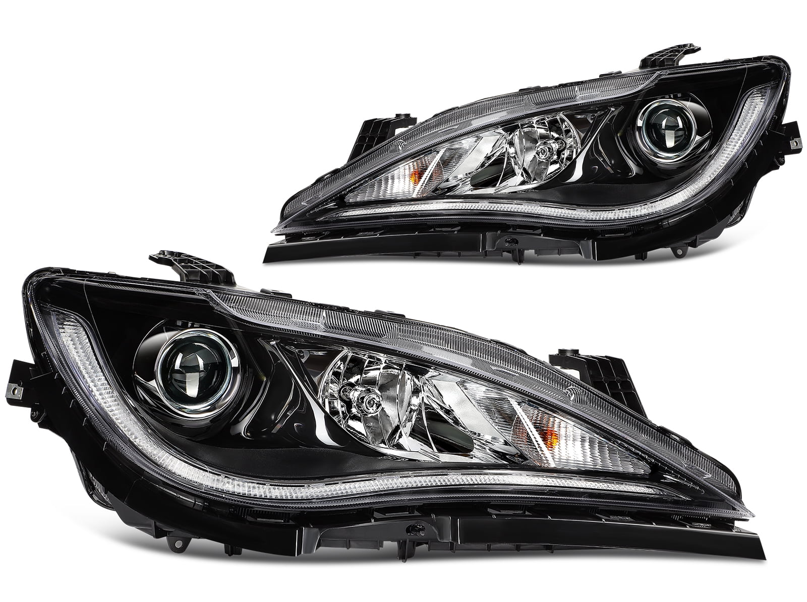 cciyu Headlight Assembly for 2017-2022 for Chrysler Pacifica Black ...