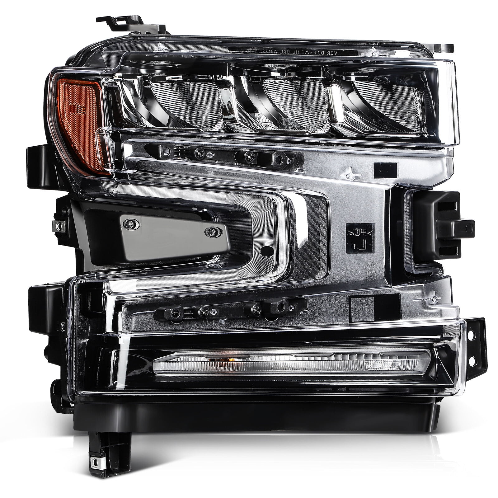 cciyu Headlight Assembly For Chevrolet For Silverado 1500 2019-2021 For ...