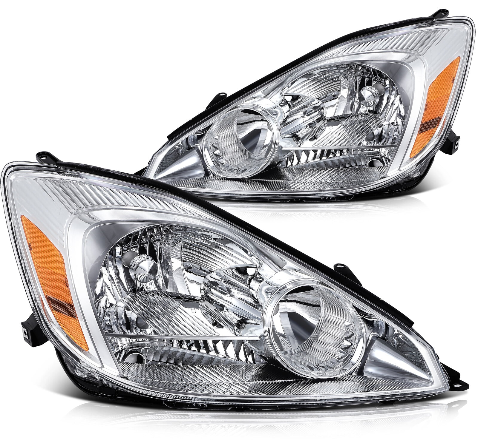 cciyu Headlight Assembly For Toyota For Sienna 2004-2005 Clear Lens ...