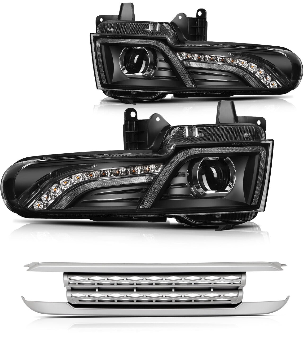 cciyu LED Projector Headlight Assembly For Toyota FJ Cruiser 2007-2014 ...