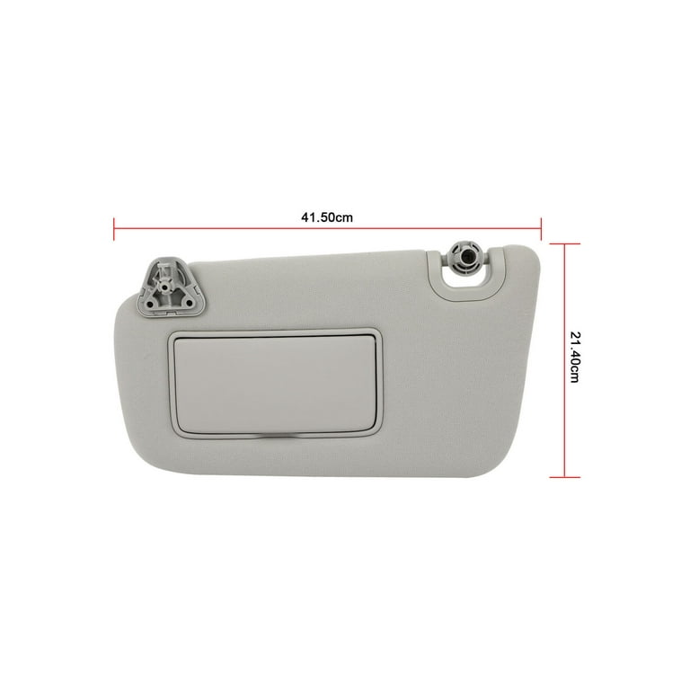 cciyu Left Driver Side Sun Visor Assembly Fit For Nissan Sentra 2013 2019 without Sunroof Warm Gray