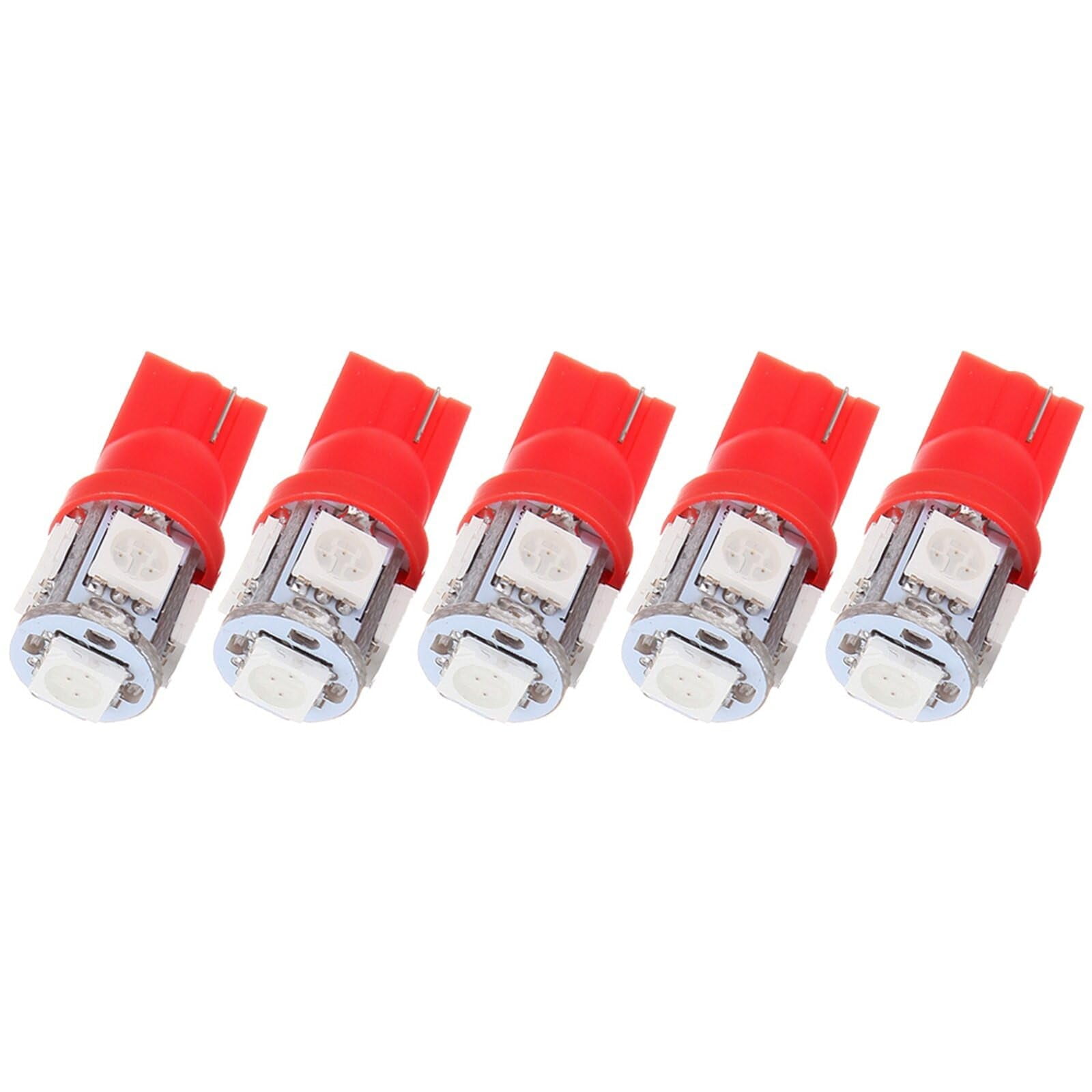 cciyu License Plate Lights, STF9 T10 W5W Wedge 194 LED Bulb,Red 168 Light Lamp,5Pack - Walmart.com