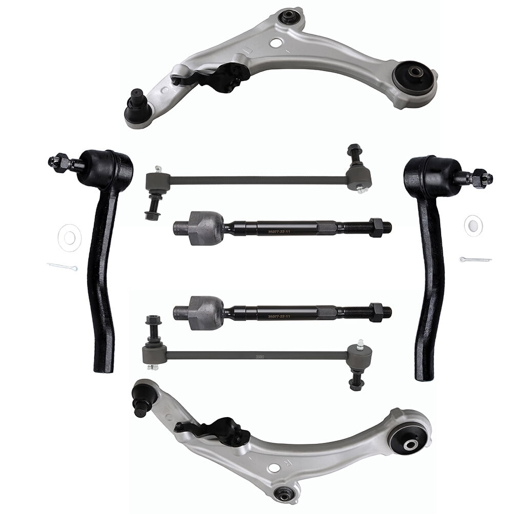 cciyu Lower Control Arm And Ball Joint Inner Outer Tie Rod End Sway Bar ...