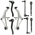 cciyu Lower Control Arm And Ball Joint Inner Outer Tie Rod End Sway Bar ...