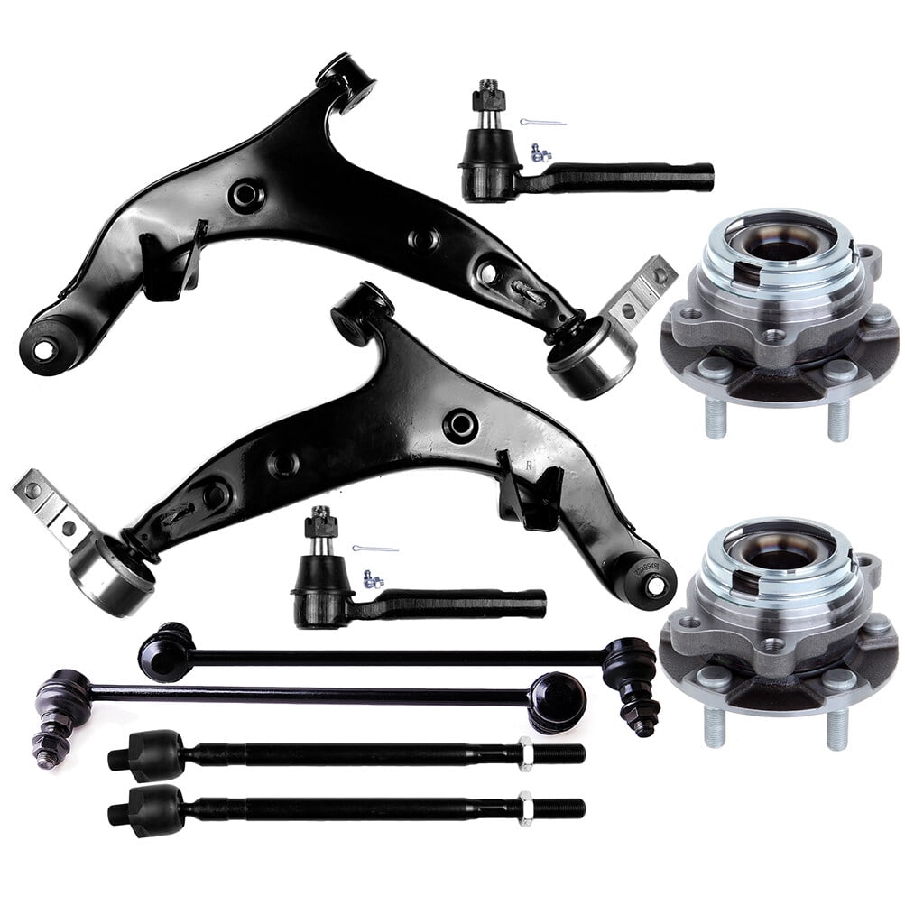 cciyu Lower Control Arm And Ball Joint Inner Tie Rod End Outer Tie Rod ...