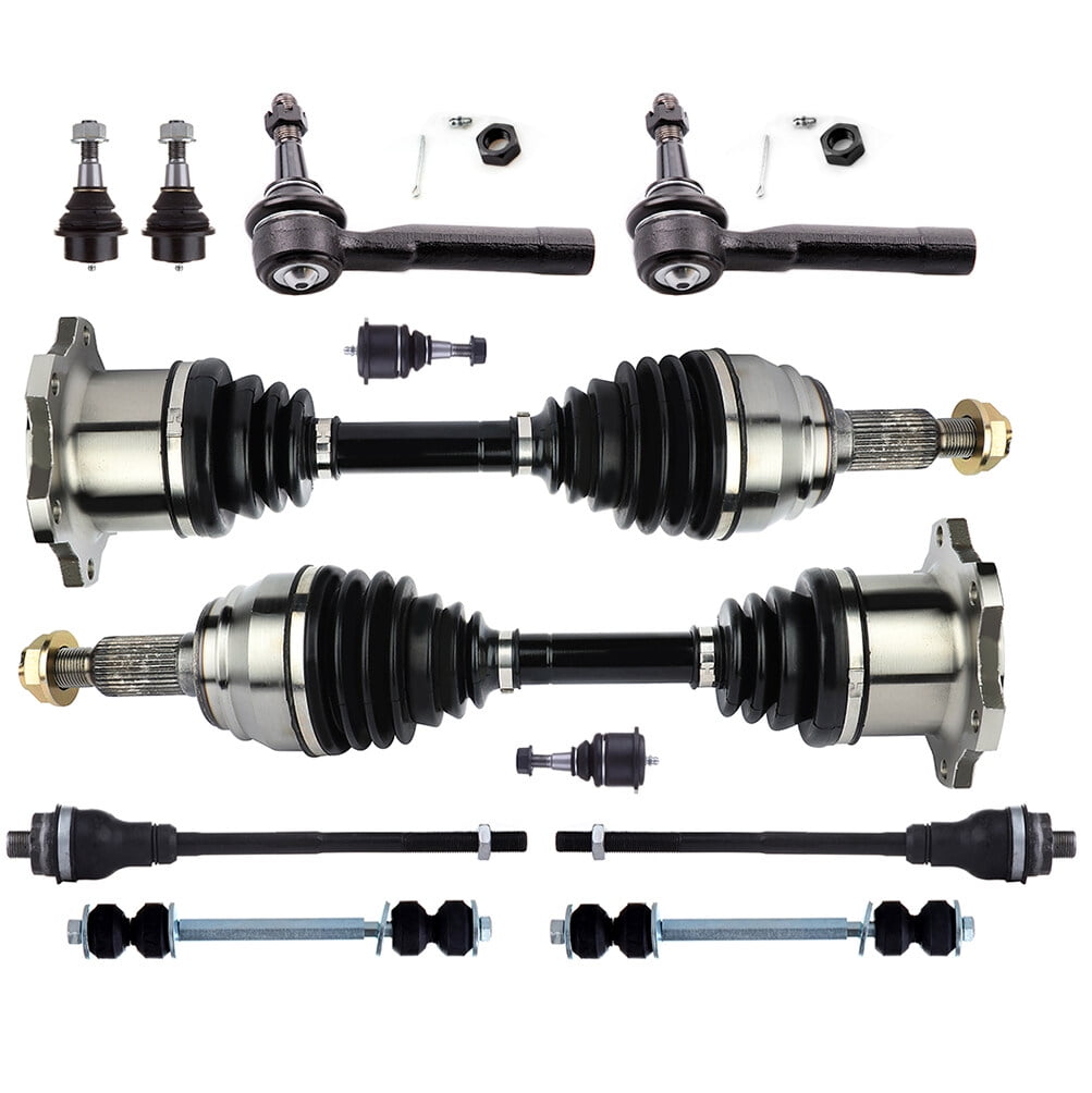 cciyu Lower Upper Ball Joint Inner Outer Tie Rods CV Axle Compatible ...