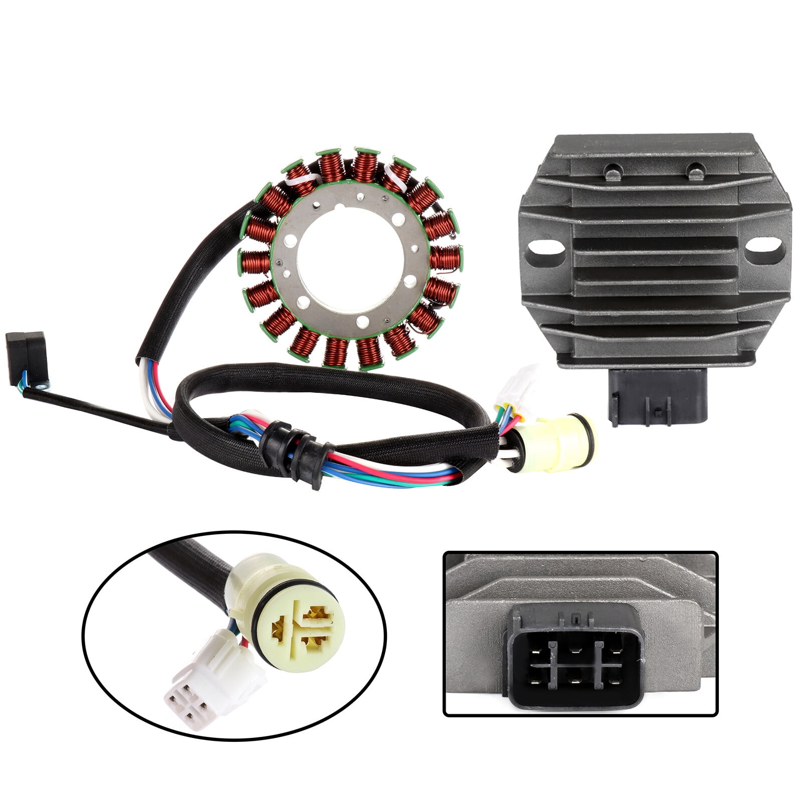 cciyu Magneto Stator & Rectifier Regulator For Yamaha For Raptor 350 ...