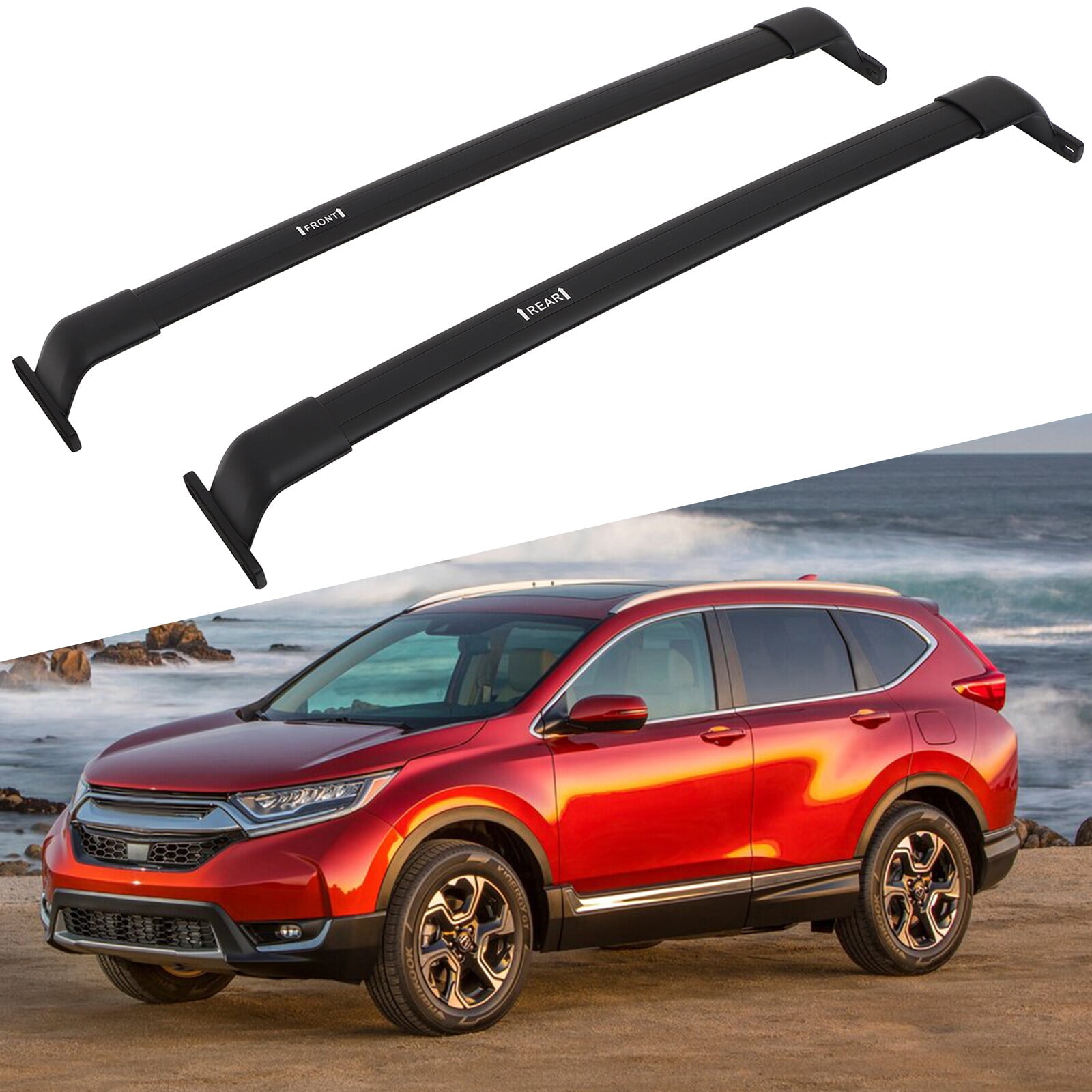 cciyu Roof Rack Cross Bars For Honda CRV 2017-2021 Fits Side Rails ...