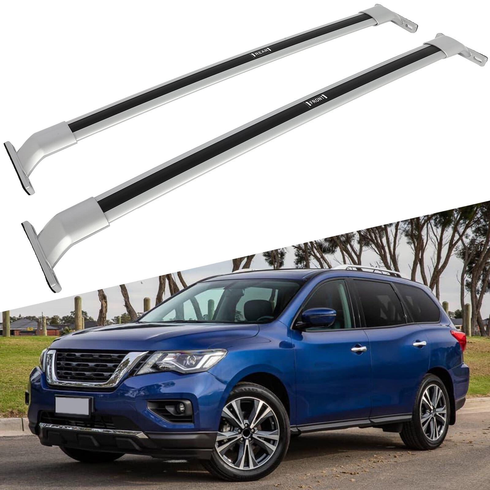 cciyu Roof Rack Cross Bars For Nissan Pathfinder 2013-2018 Car Top ...