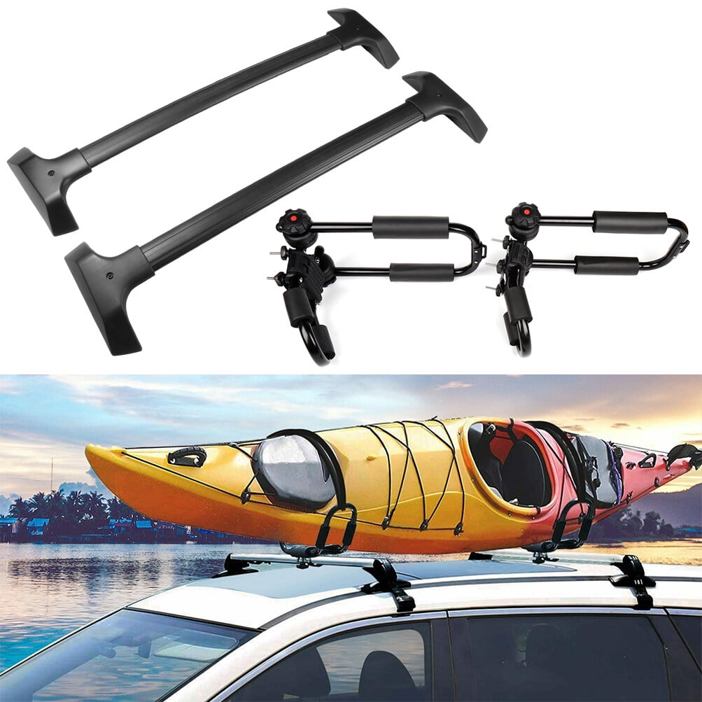 cciyu Roof Rack Crossbars Rooftop Carrier with Kayak Rack with Tie-Down ...