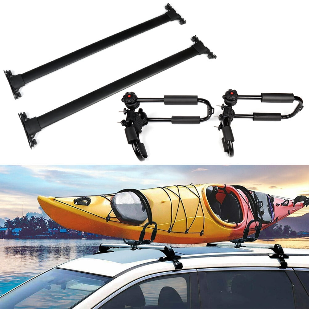 cciyu Roof rack crossbars with Kayak Rack with Tie-Down Straps for ...