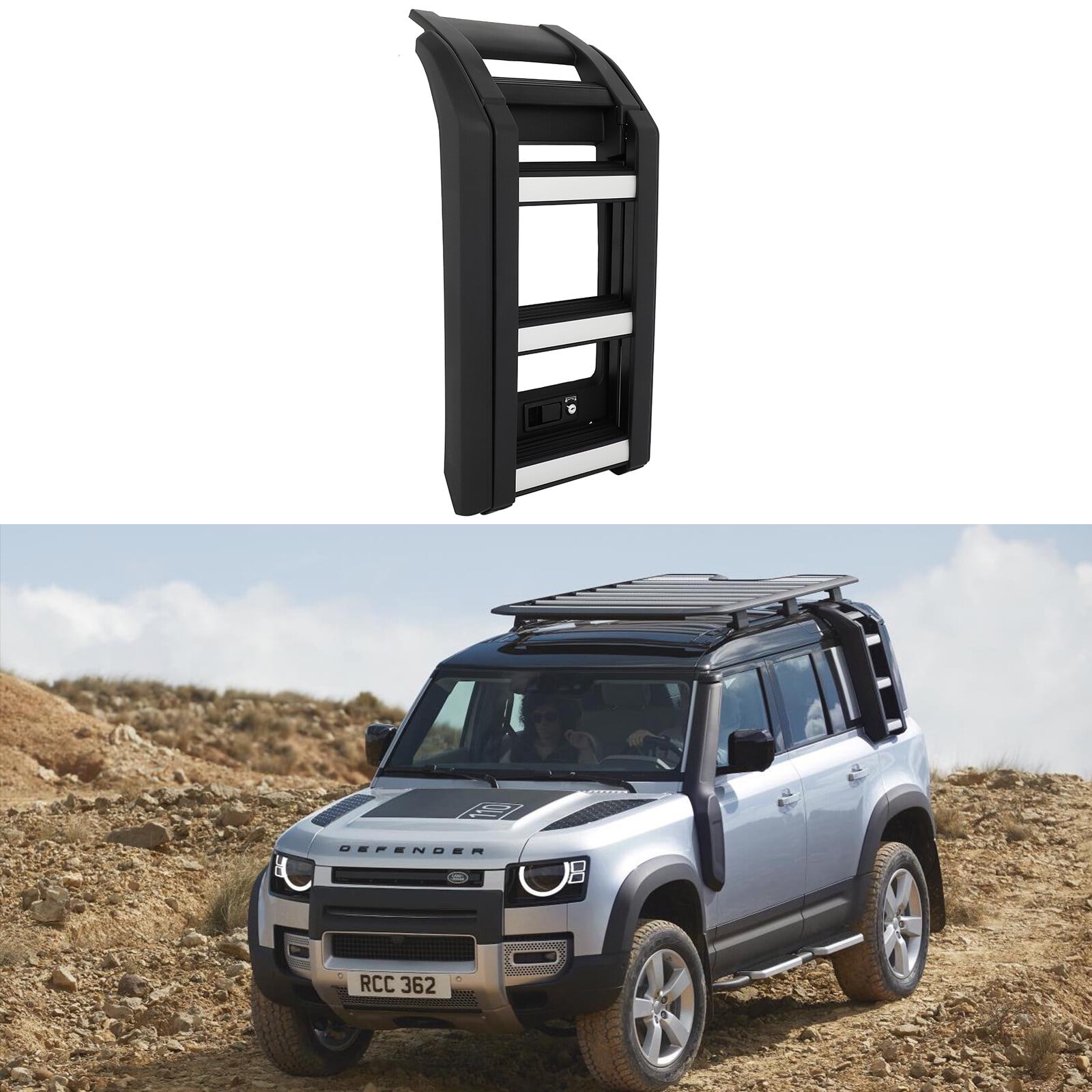 cciyu Side Access Ladder Roof Rack Side Ladder Rack Fit For Land Rover ...