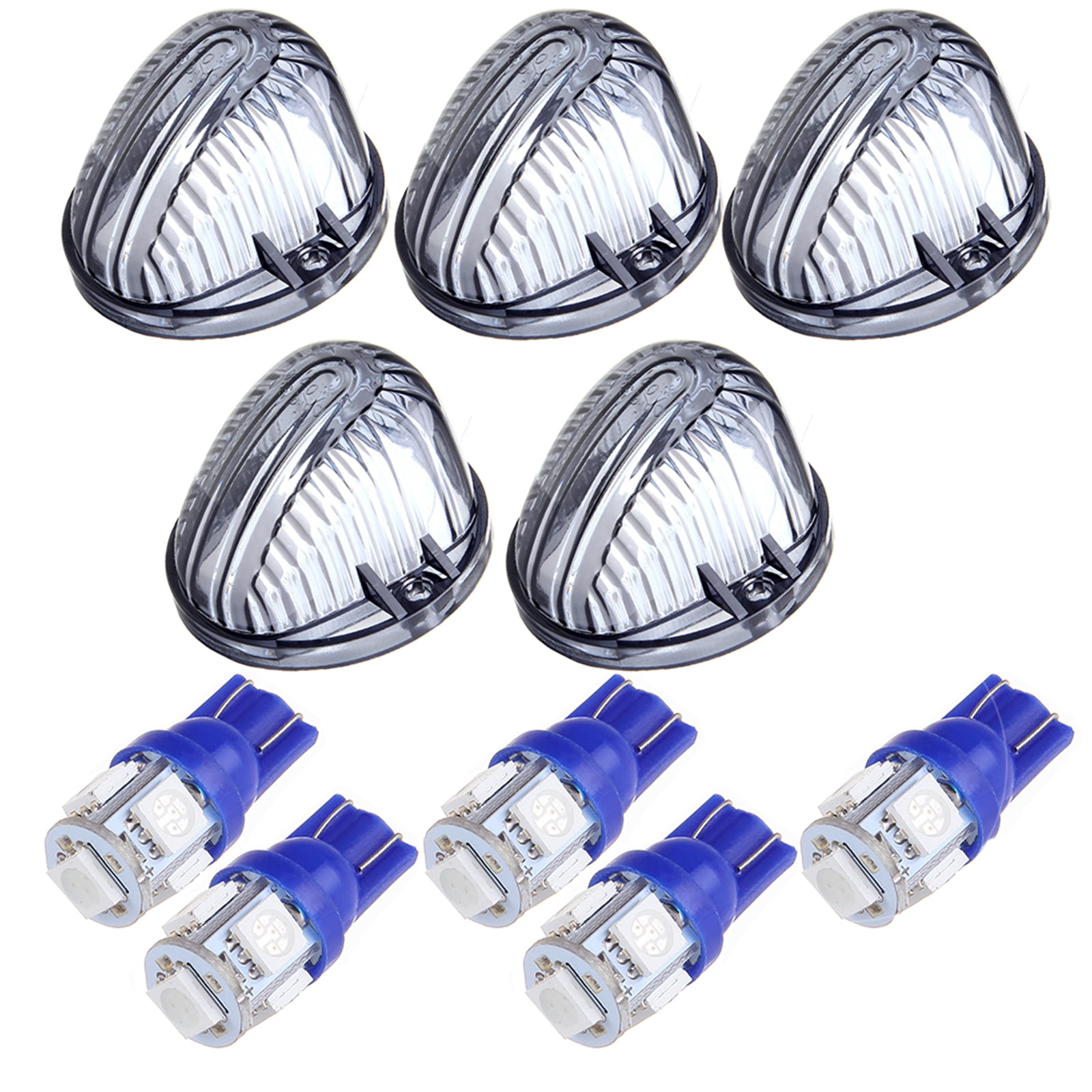 cciyu Smoke Len 2005LENS-SK Cab Marker Covers T10-5-5050-SMD Blue LED ...