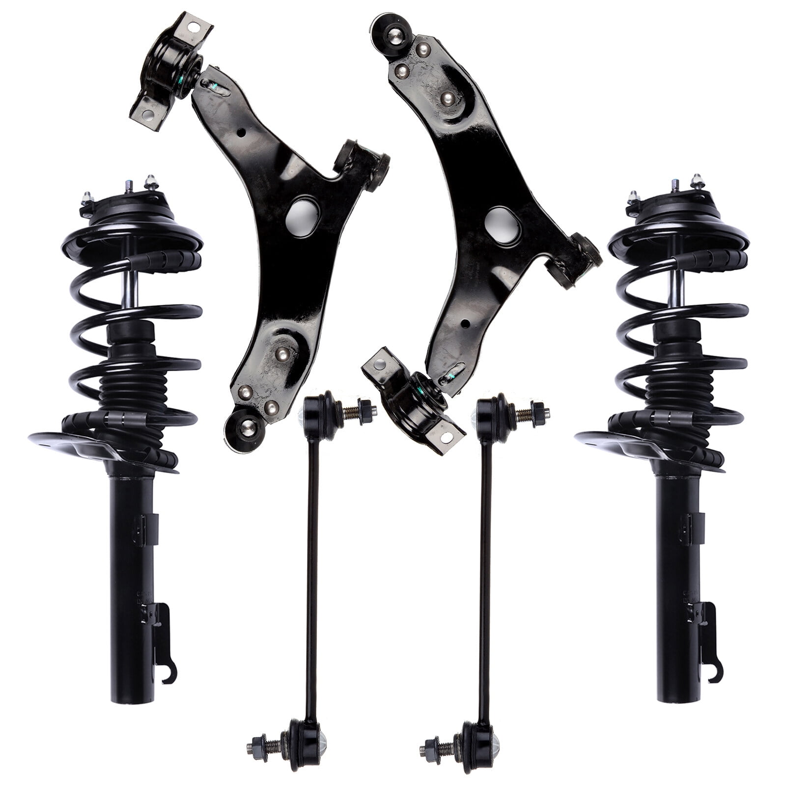 cciyu Struts Suspension Kit for Ford Focus 2006-2011, Includes Complete ...
