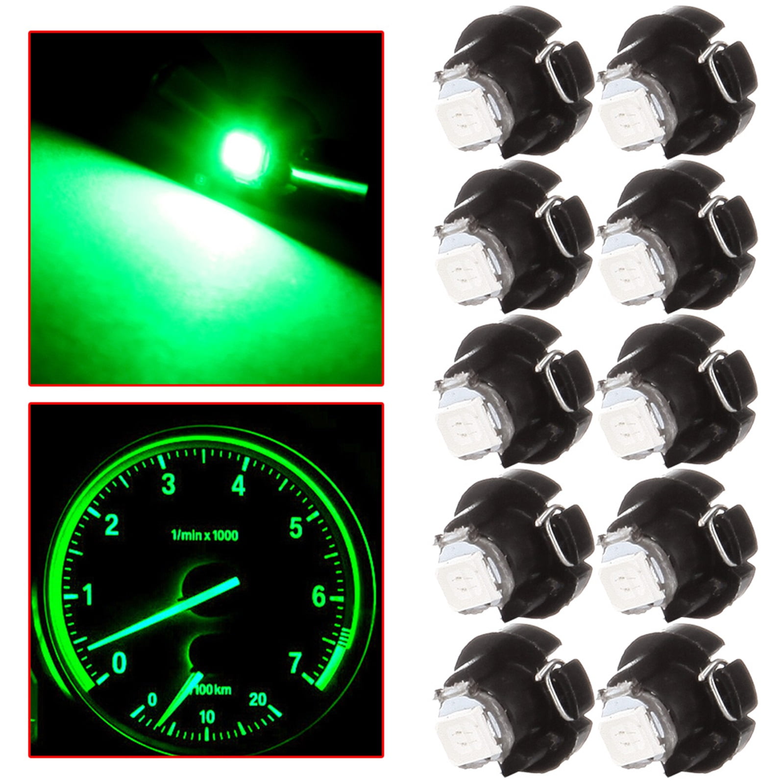cciyu T3 1-2835-SMD Green Instrument Cluster Dash Panel Lights Super ...