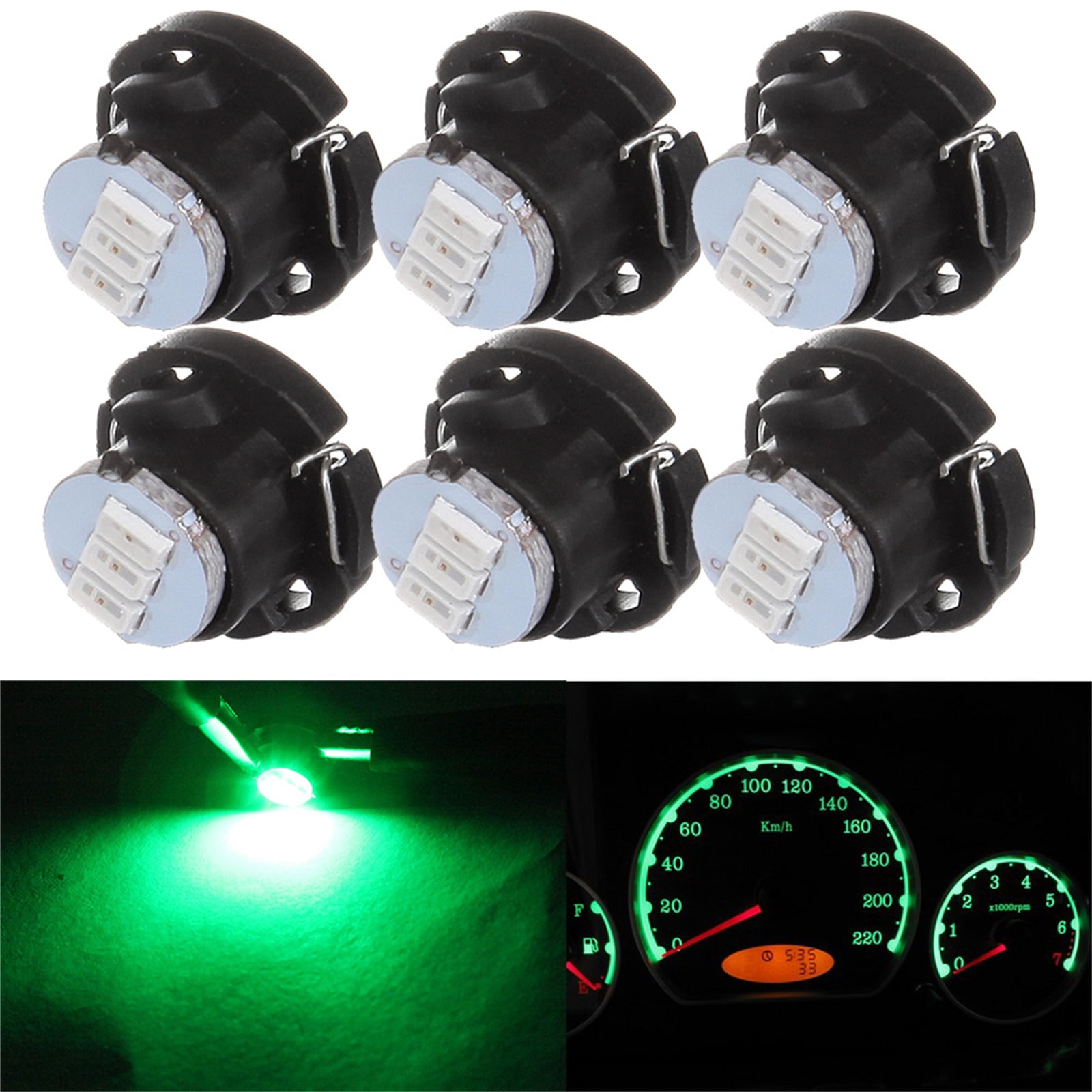 cciyu T4 3-3014-SMD Green Instrument Cluster Dash Panel Light Super ...