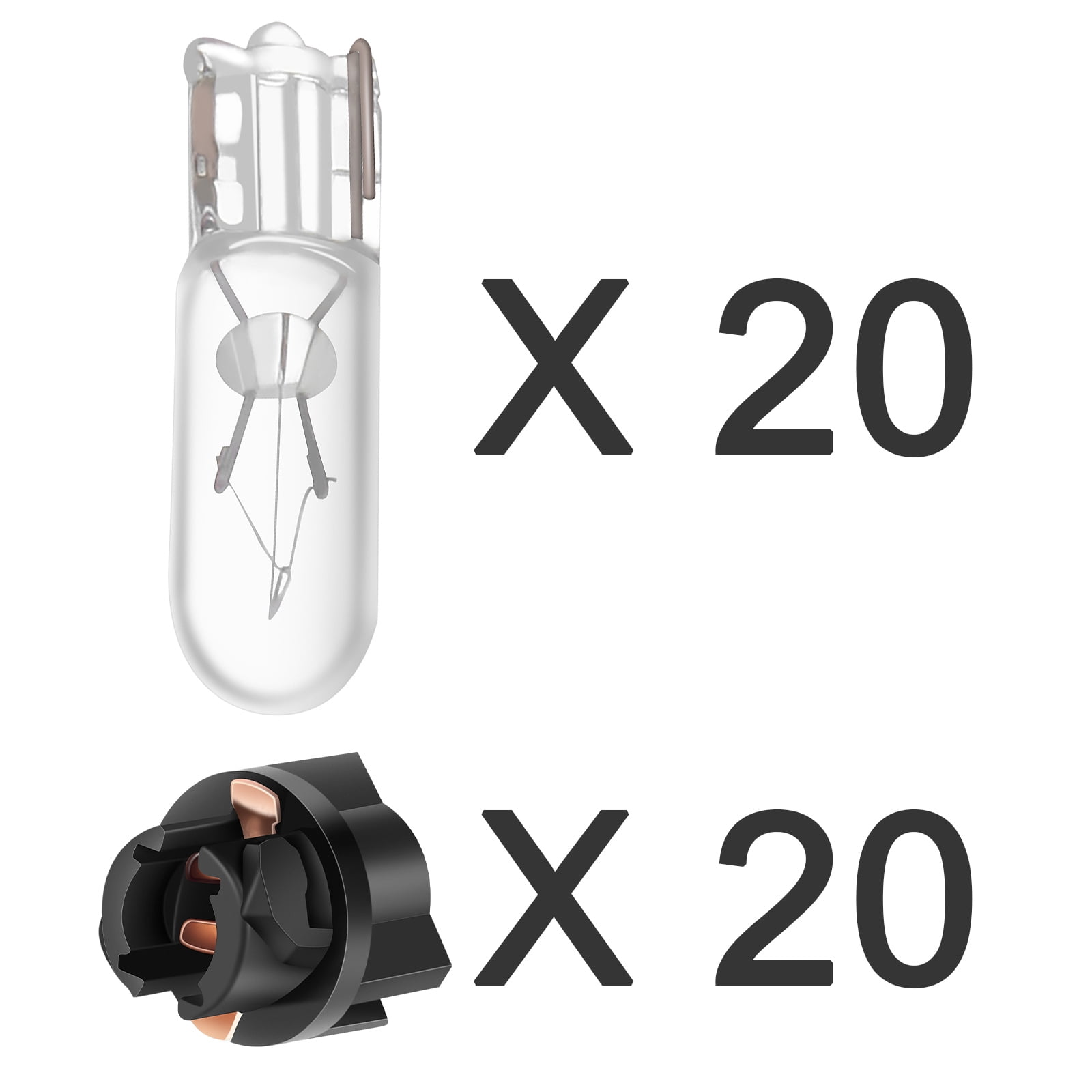 cciyu T5 17 86 206 White Halogen Light Bulb Instrument Cluster Gauge ...
