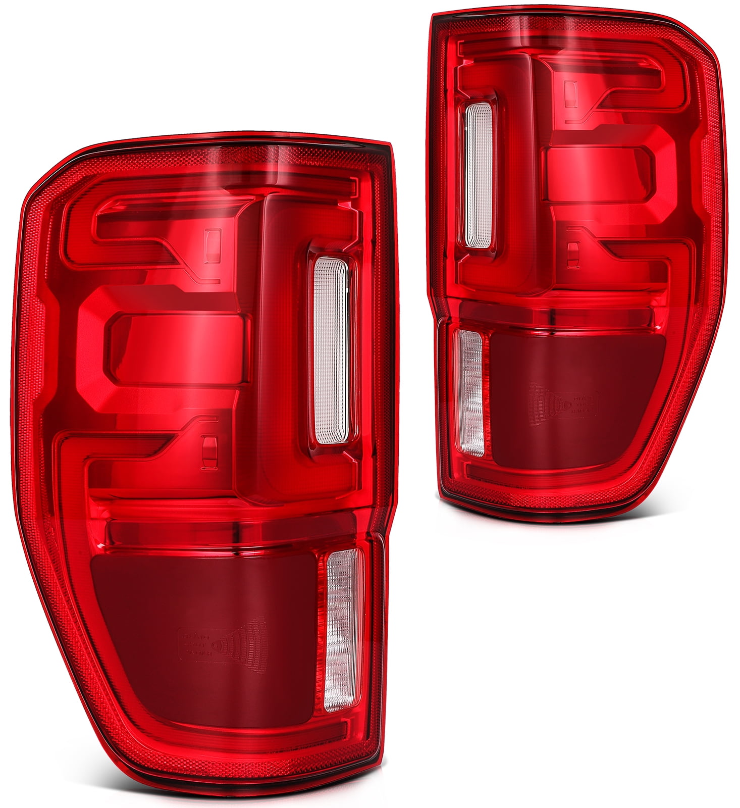 cciyu Taillight Assembly Replacement for 2019-2023 for ford Ranger Red ...