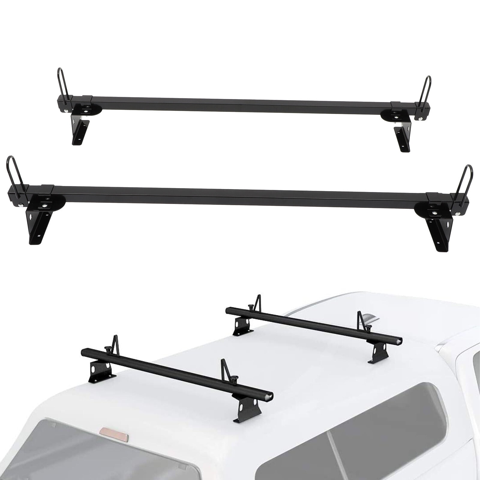 cciyu Truck Ladder Rack Universal 60"For Gutter Rail Mount Vehicles ...