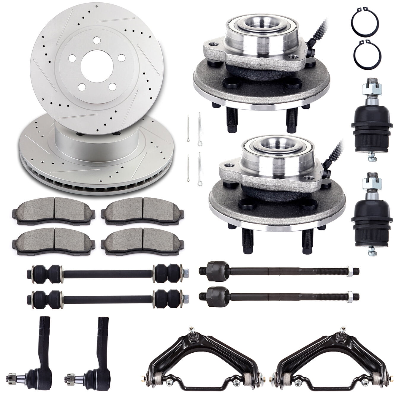 cciyu Upper Control Arm Lower Ball Joint Inner Tie Rod End Outer Tie ...