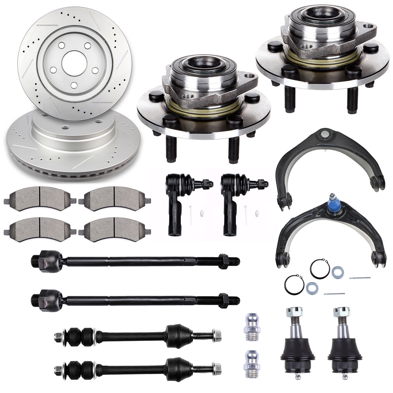 cciyu Upper Control Arm Lower Ball Joint Inner Tie Rod End Outer Tie ...