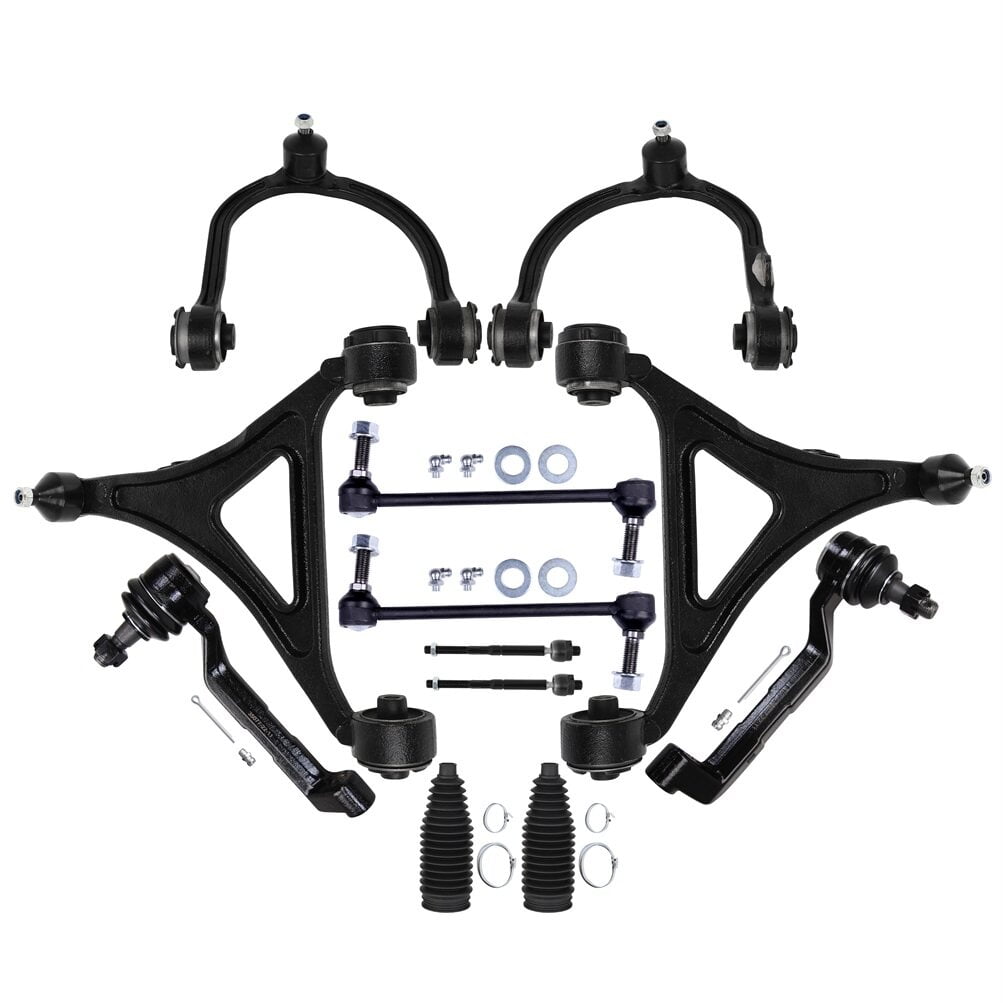 cciyu Upper Lower Control Arm Tie Rod End w/ Boot Sway Bar Link ...