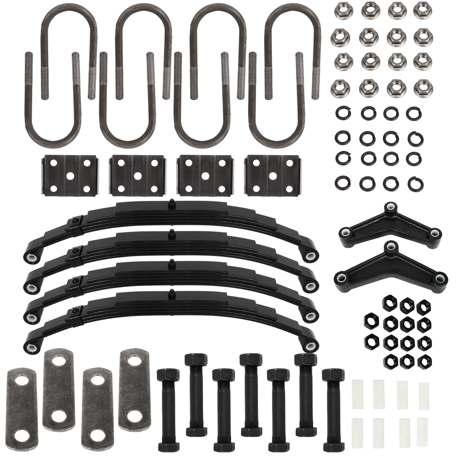 cciyu Utility Trailer Leaf Spring, Eye/Eye, 25.4 InDouble Eye Leaf ...