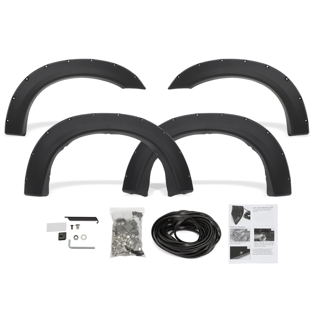 cciyu Wheel Fender Flare Pocket Rivet Bolt Style Fender Flare 2007-2013 ...