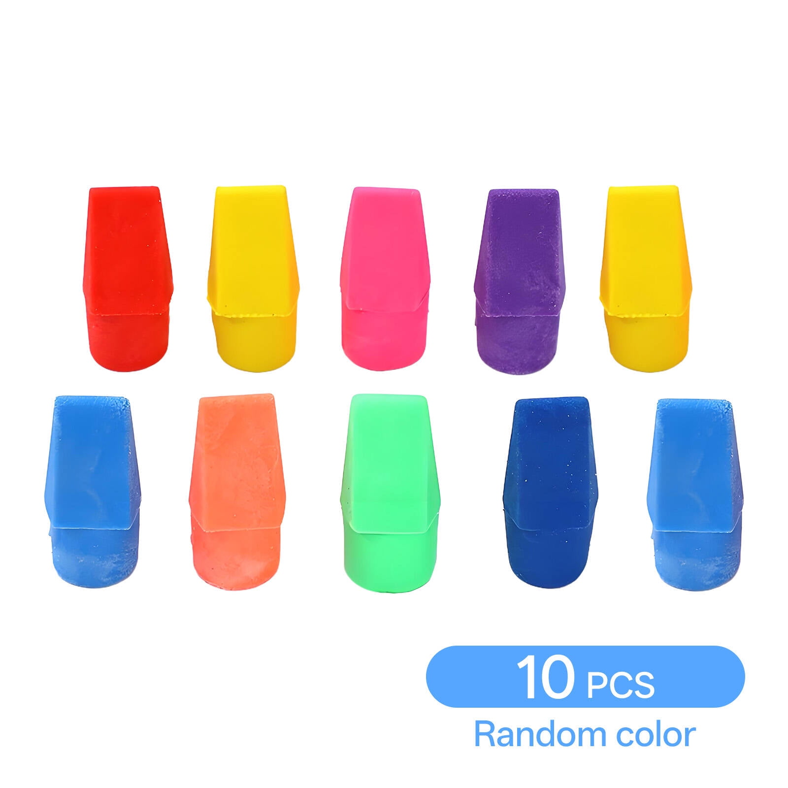 ccocc Cute Erasers, Colorful Pencil Top Erasers, Bullet-Shaped TPR ...