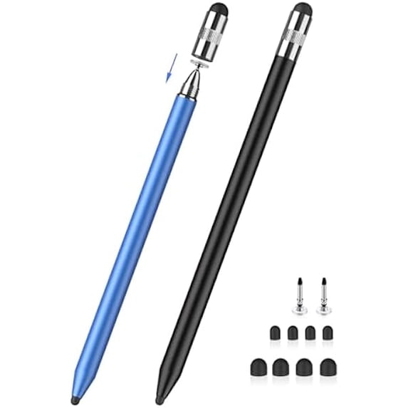 ccwonima Stylus Pens for Touch Screens, 3 in 1 Stylus Pen with 8 Rubber ...