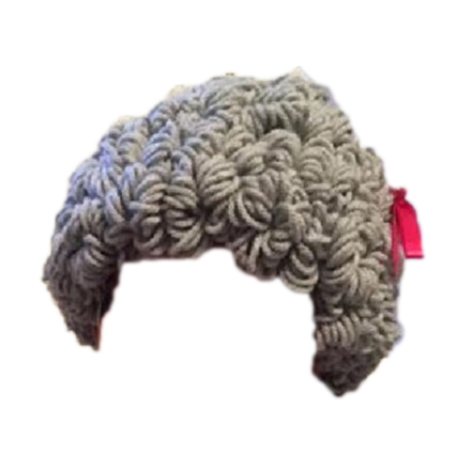 cdar Winter Kids Wig Cap Little Granny Curly Hair Hat Newborn Photo ...