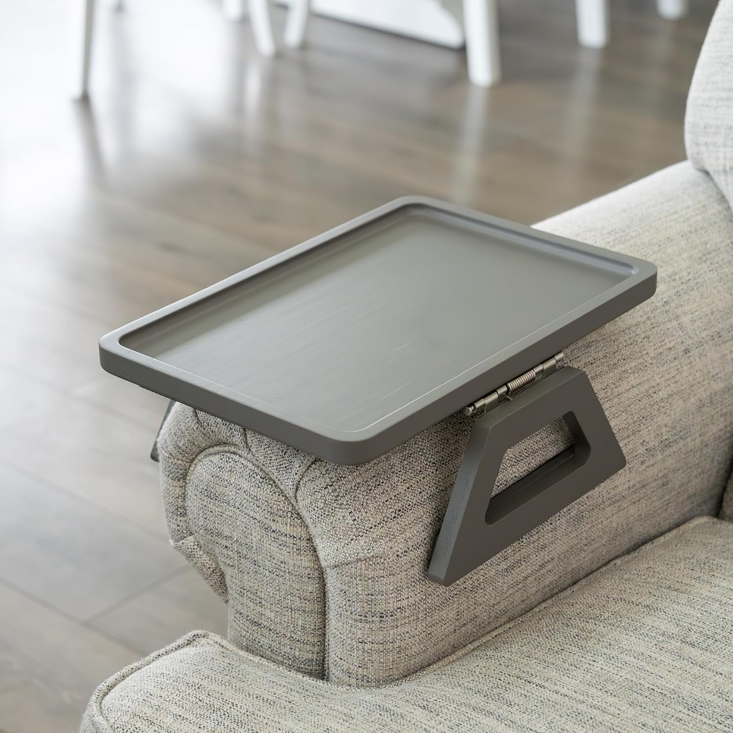 cdfvgbh Bamboo Trayble Couch Arm Table Clip On Tray Sofa Table for ...