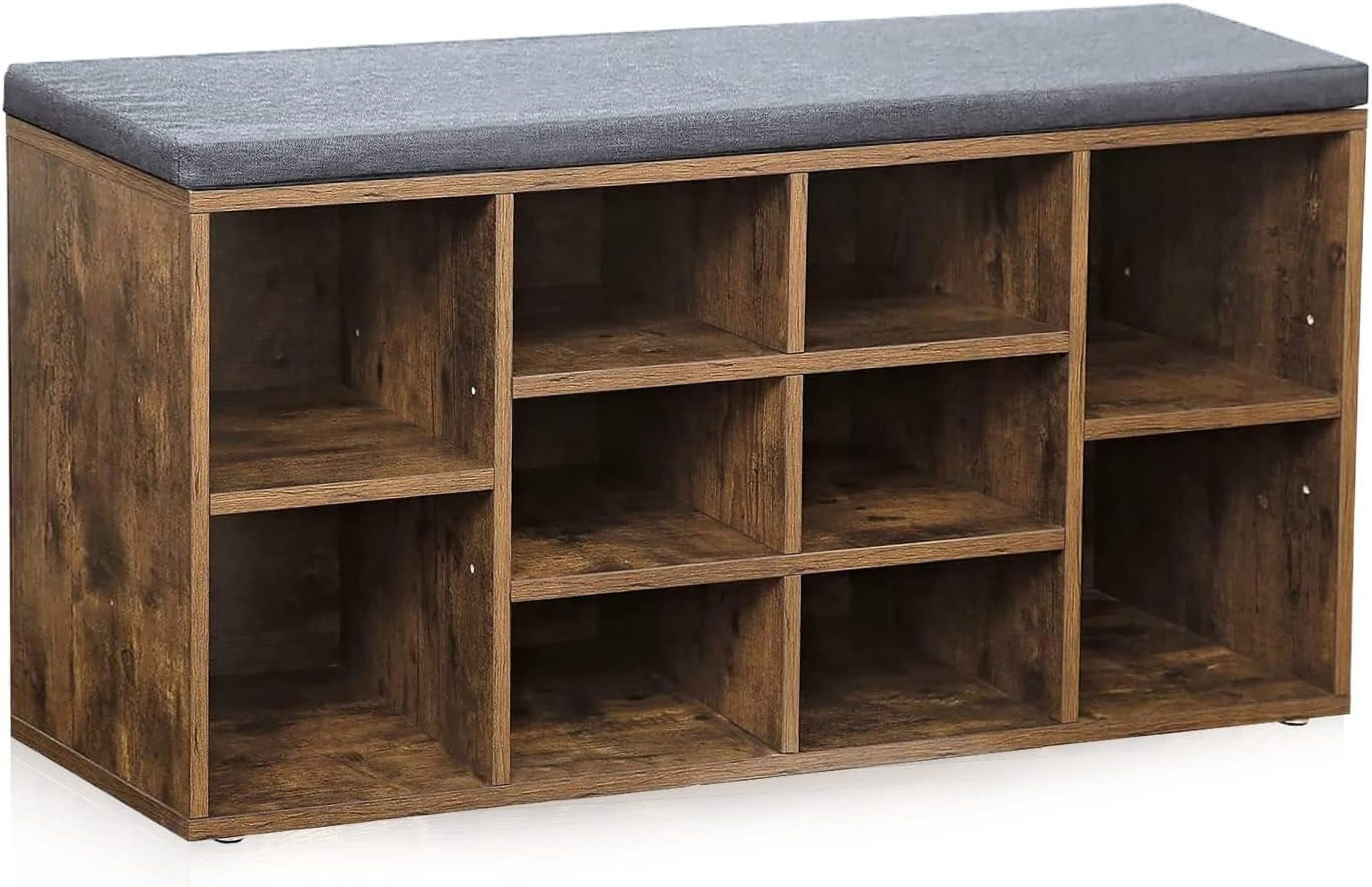 cdfvgbh Shoe Storage Bench Entryway Bench with Storage 3-Tier Shoe Rack ...
