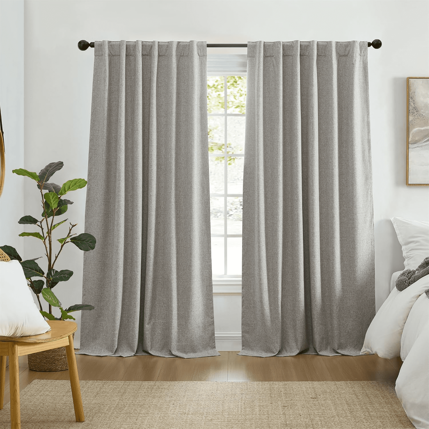cdswerf Fashions 100% -Blackout Energy Efficient Solid Texture Window ...