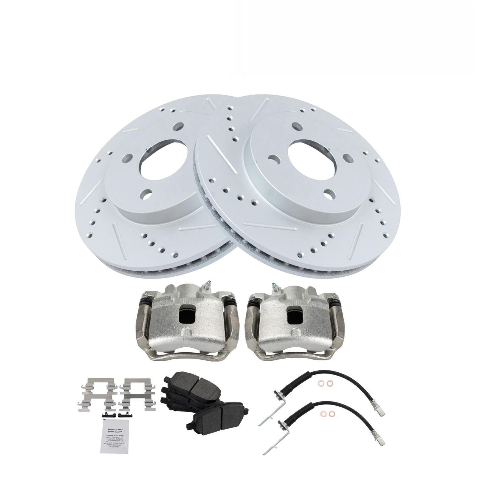 ce Front Brake Pad & Rotor Kit for Pontiac GM for Saturn with Calipers ...