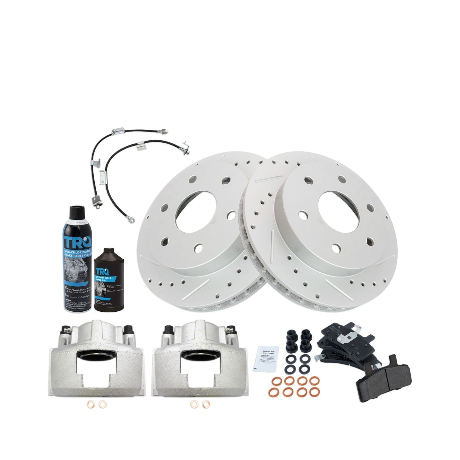 ce Premium G-Coated Semi-Metallic Brake Kit for Front Disc Brakes - AM ...