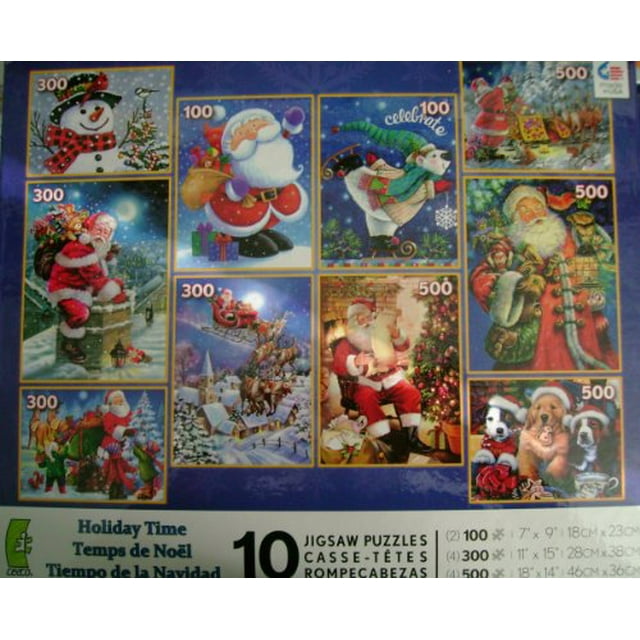 ceaco HOLIDAY TIME 10 Jigsaw Puzzles Multipack Box Set - Walmart.com