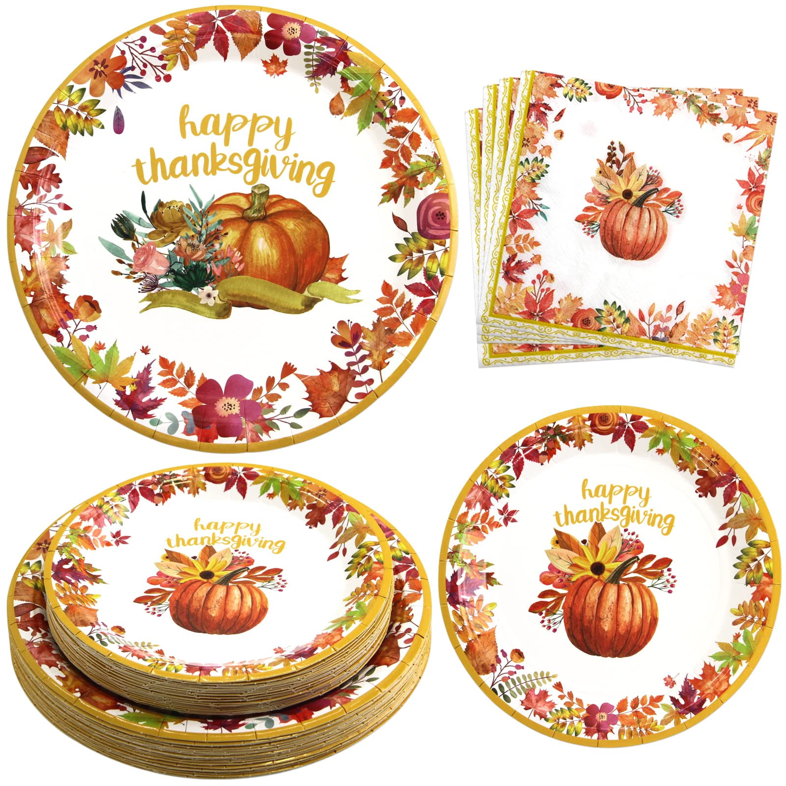 ceiba tree ThanksgivingITSC Disposable Paper Plates and Napkins Sets ...