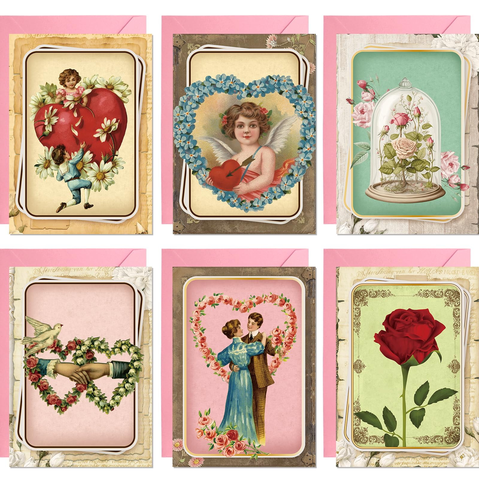 ceiba tree Vintage Valentines Day Cards Retro Happy Valentine’s Day ...