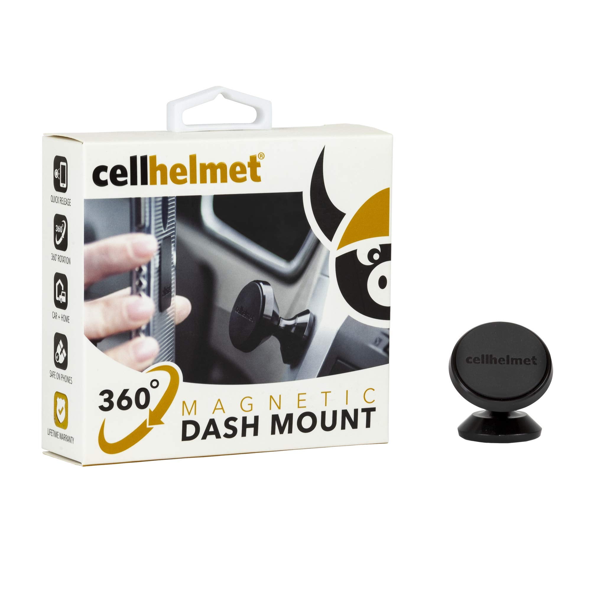 cellhelmet 360° Magnetic Dash Mount Cell Phone Holder for Car with ...