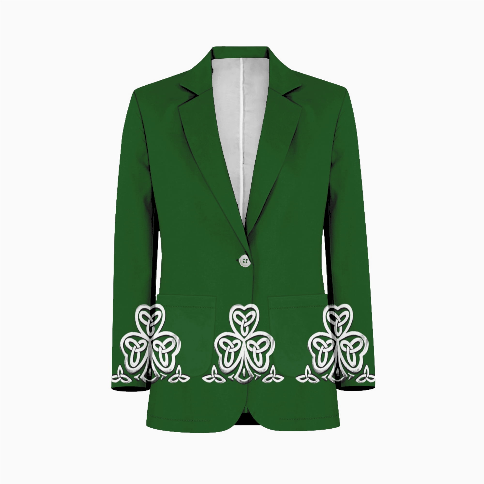 celtic shamrock Mens Suits Shawl Collar Slim Fit Suit Mens Groom Jacket ...