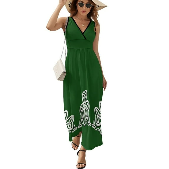 celtic shamrock Sleeveless Dress Aesthetic clothing elegant women's ...