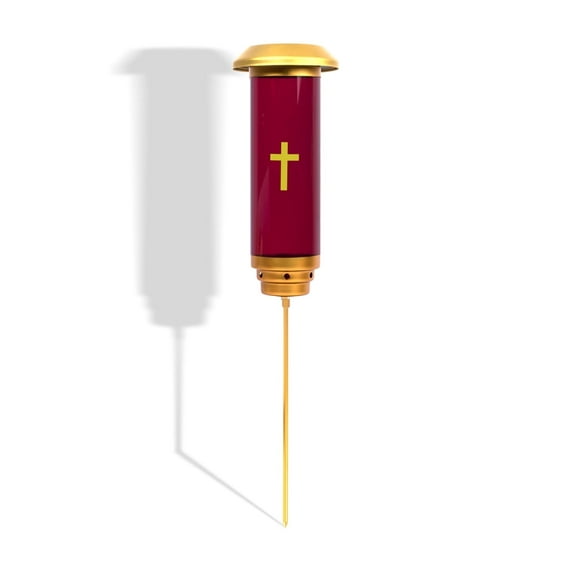 MANTENSING Solar Lights for Cemetery Graves - Solar Powered Memorial ...